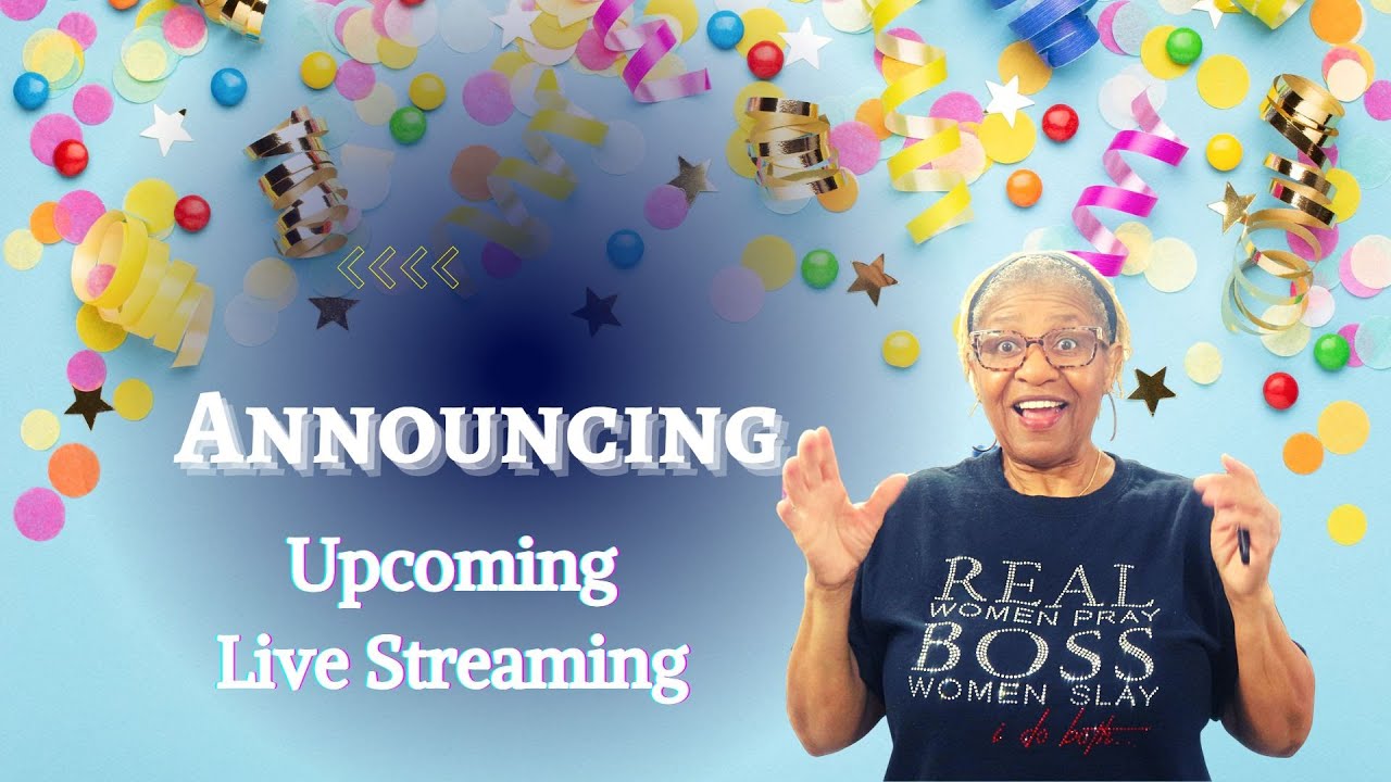 Announcing my upcoming "Live" Stream (starting soon) - YouTube
