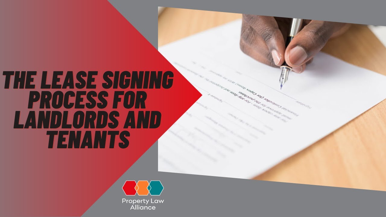 The Lease Signing Process For Landlords and Tenants - YouTube
