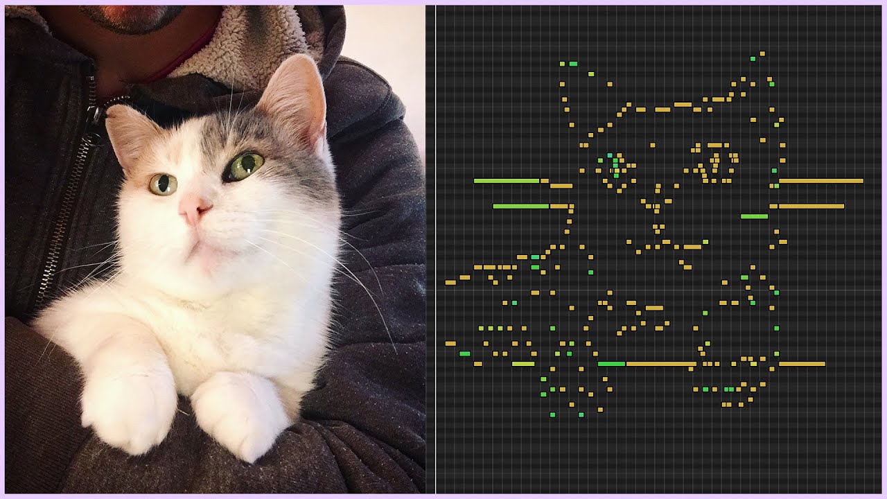 Using MIDI ART to turn my cat's face into a song 😺🎶 - YouTube