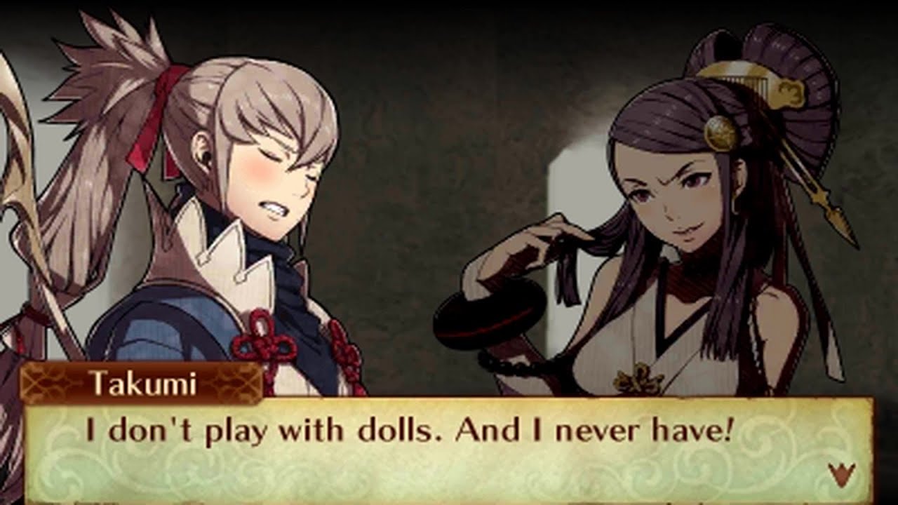 Fire Emblem Fates: Birthright - Orochi & Takumi Support Conversations ...