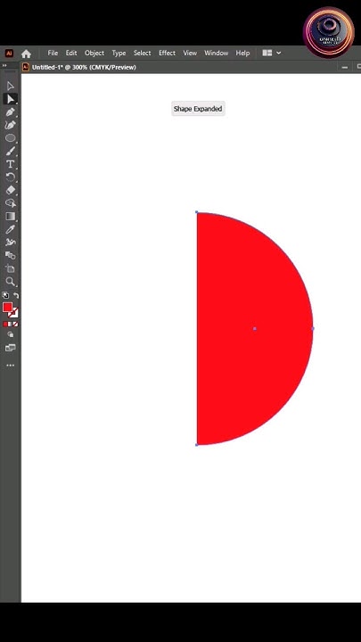 How To Draw a Half Circle in Adobe Illustrator | EASY #illustrator # ...