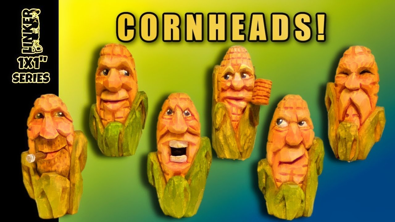 How to Carve Yourself a Corncob Head! Full Full Woodcarving Tutorial ...