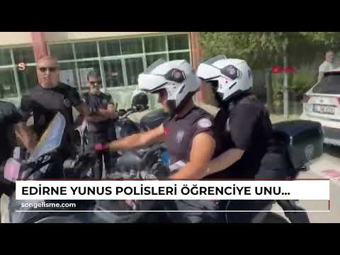 EDİRNE Yunus polisleri, öğrenciye unuttuğu belgeyi çıkarttırıp sınava yetiştirdi