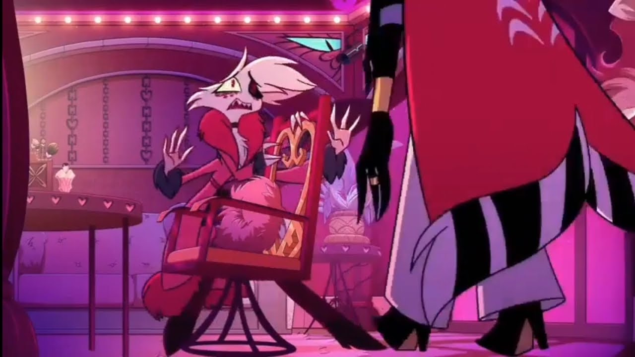 Valentino manipula y maltrata a Angel Dust- Hazbin hotel- Fandub Latino ...
