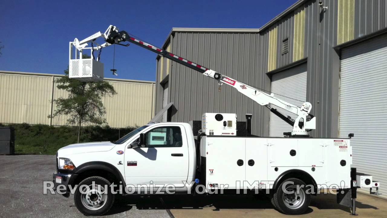 Service Crane Man-Basket from Nichols Fleet Equipment - YouTube