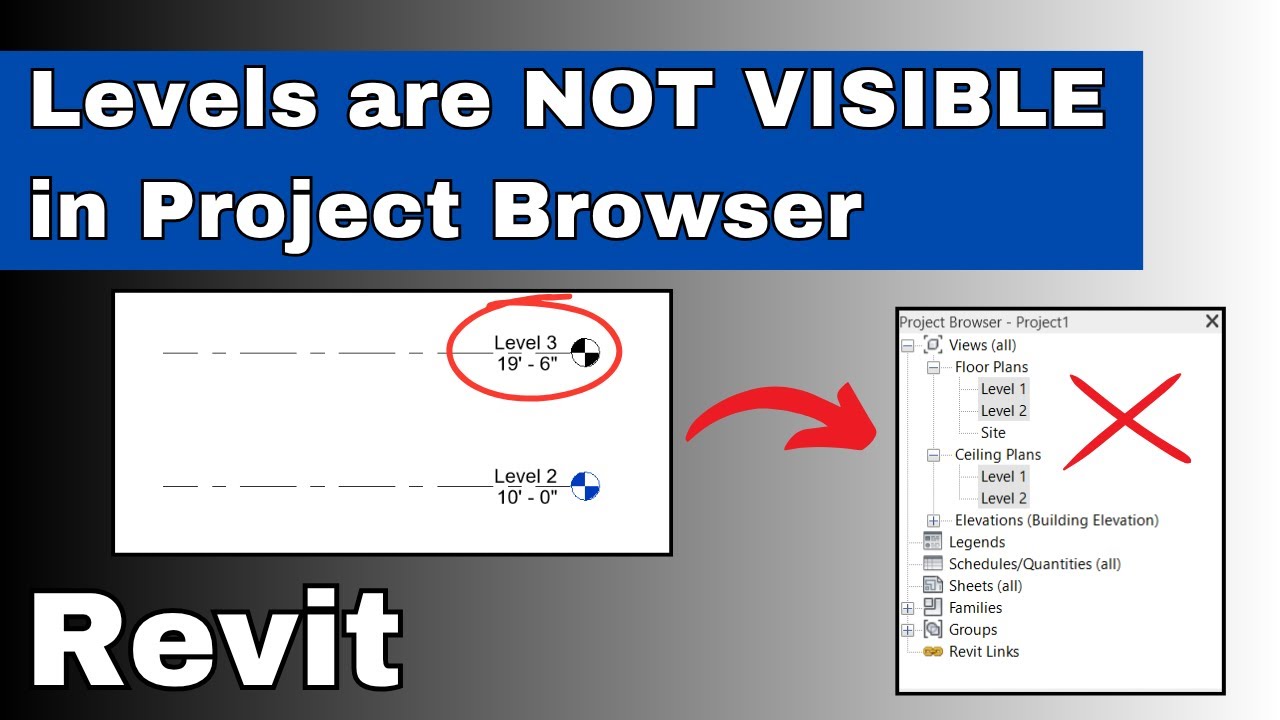 Levels are not visible in project Browser | Revit | Hindi - YouTube