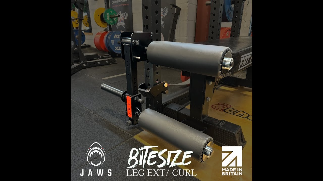 JAWS Bite-Size 2-in-1 Leg Ext/ Leg Curl Rack Attachment - YouTube