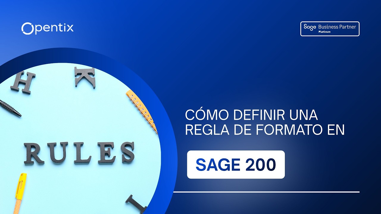 Cómo definir una regla de formato con Sage 200 - YouTube