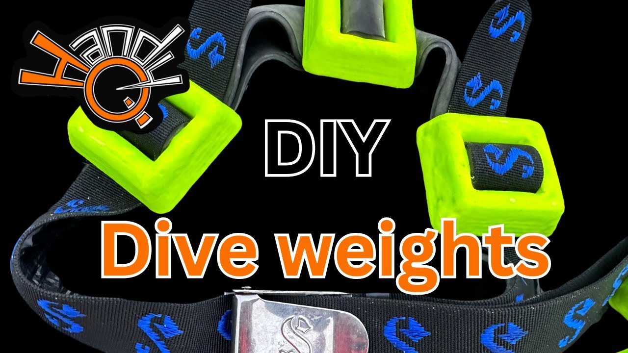 DIY dive weights, how to make your own dive belt - YouTube