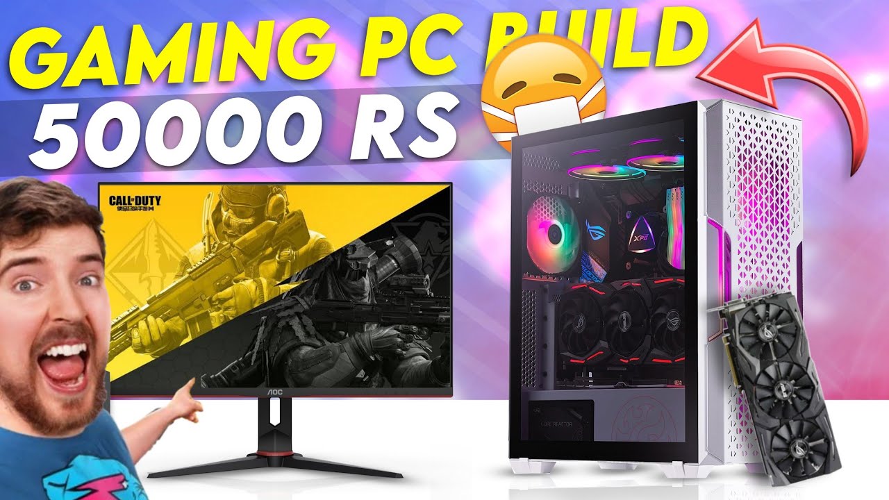 50,000 Gaming PC Build With GPU | Best PC 2024 Under 50k | Techy QR ...
