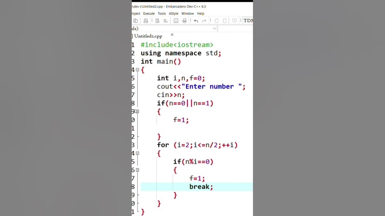 Write A Program To Check Number Is Prime Or Not Using C Codewithharry Coding Learncoding
