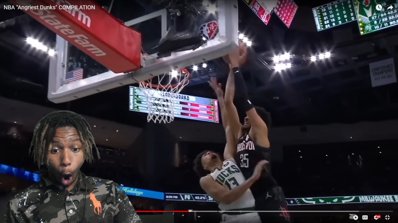 NBA "Angriest Dunks" COMPILATION Reaction! - YouTube