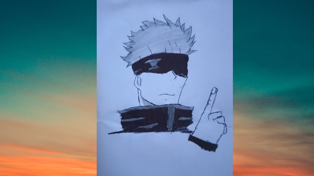 Gojo Drawing: Stunning Satoru Gojo Art Ideas, Sketches & Tutorials for ...