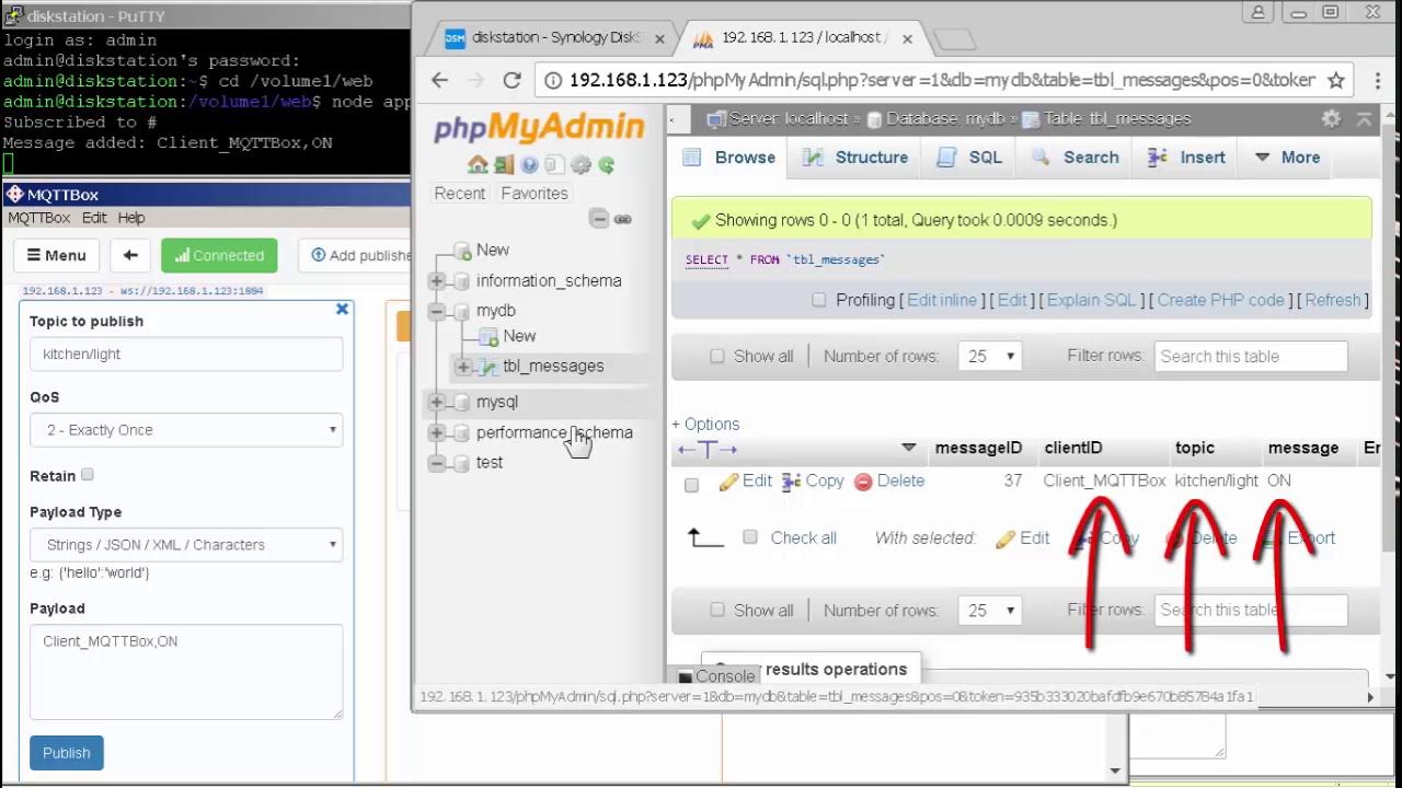 mqtt message store into database - YouTube