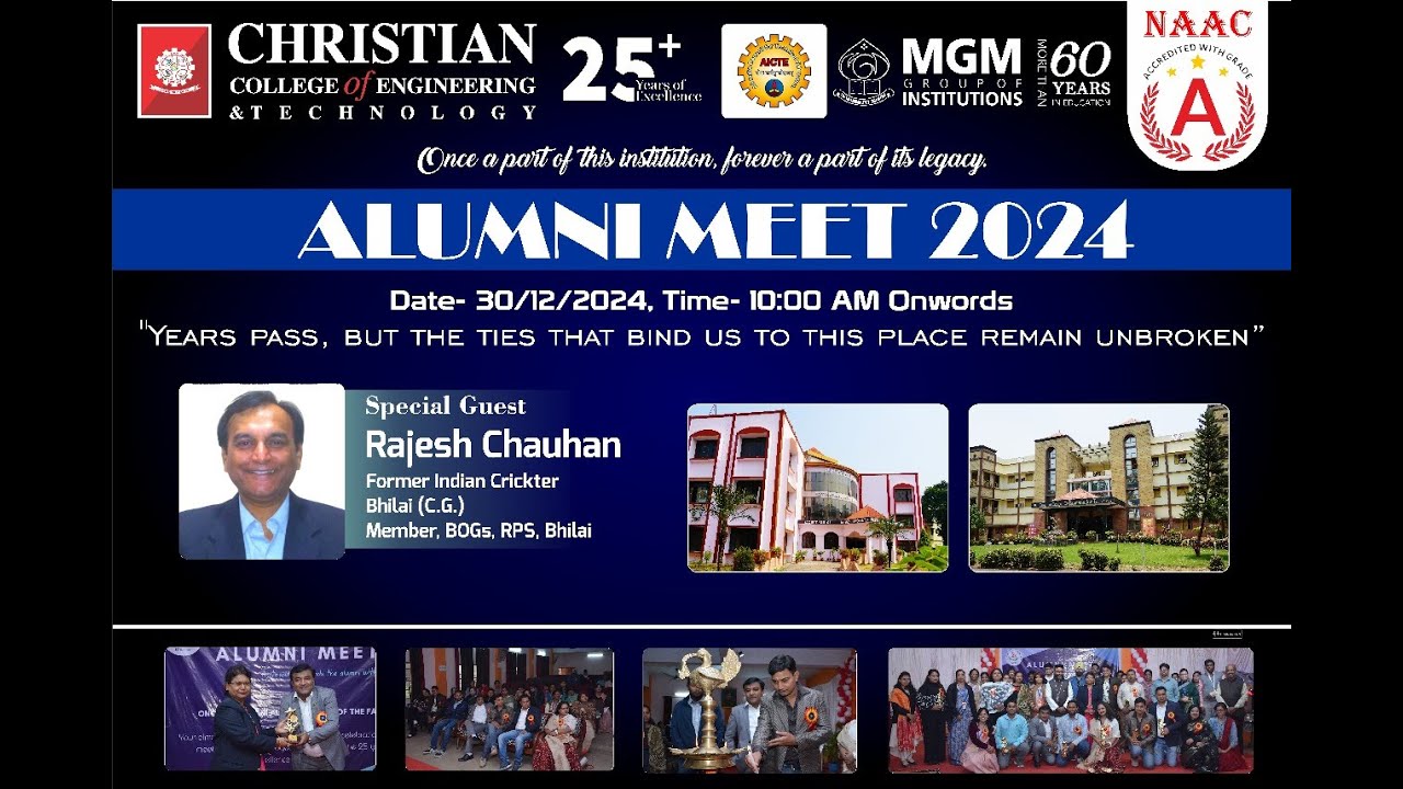 ALUMNI MEET 2024 | 30 DEC 2024 | CCET Bhilai - YouTube