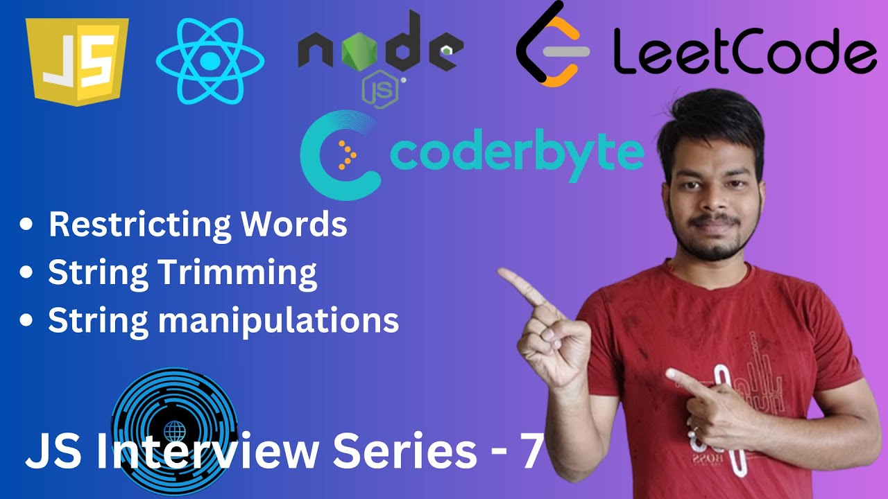 Javascript Removing Words In String And Trimming White Spaces Interview