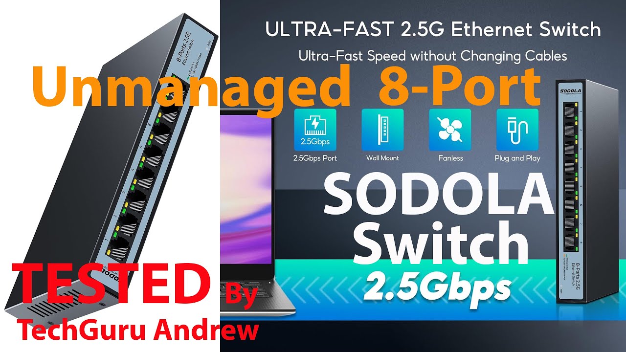 SODOLA 8 Port Unmanaged 2.5G Switch - YouTube