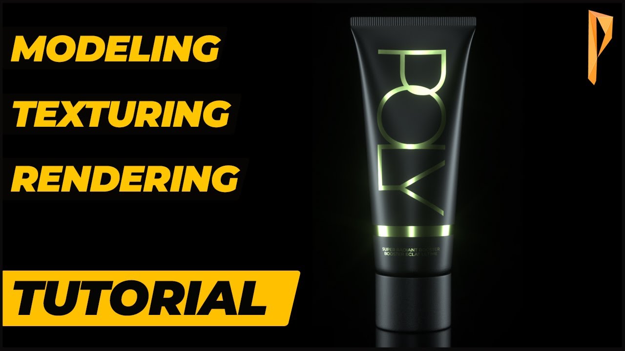 Model, Design and Render Cosmetic Cream Tube - YouTube