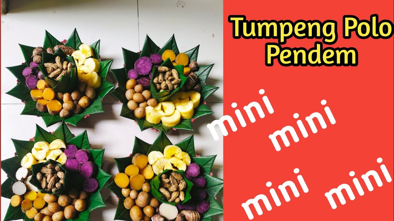 Cara membuat tumpeng polo Pendem mini - YouTube