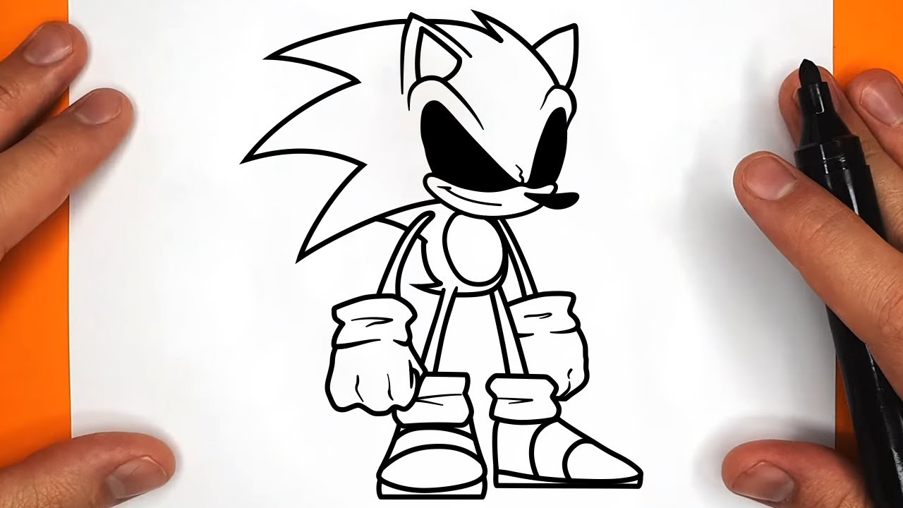 COMO DIBUJAR A EXELLER (Sonic.EXE: The Spirits of Hell) | Friday Night ...