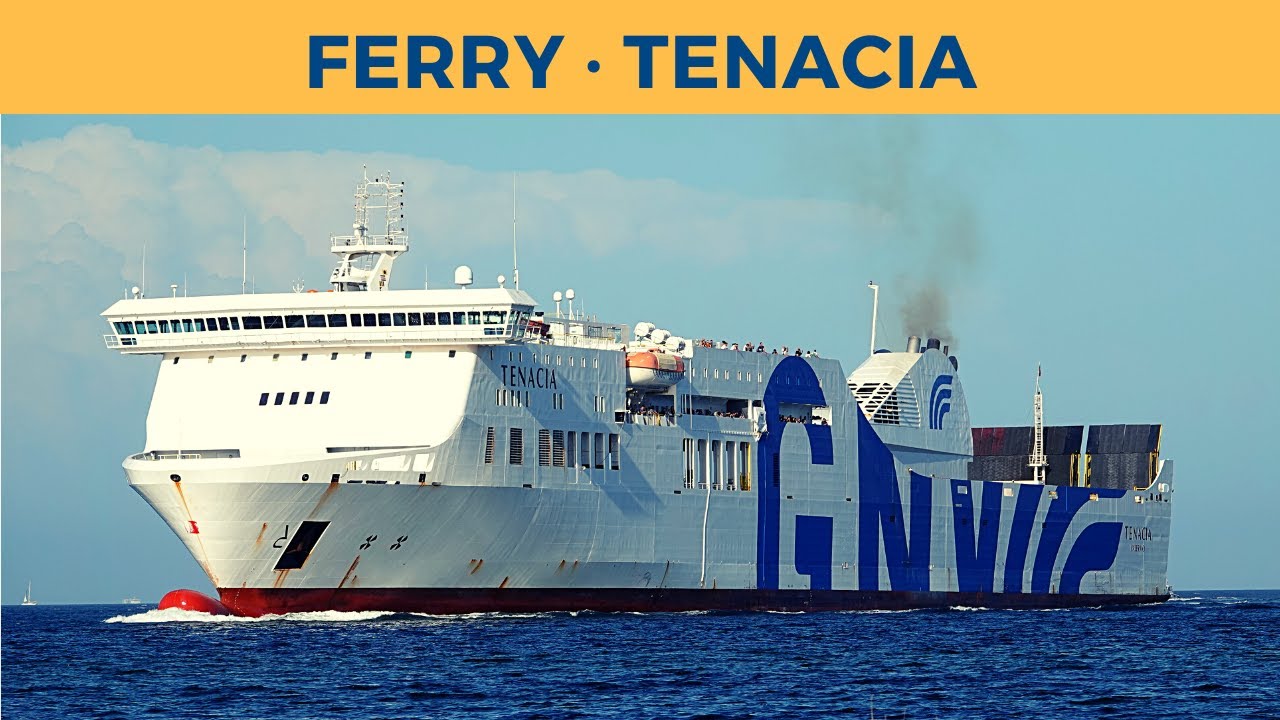 Arrival of ferry TENACIA, Olbia (GNV) - YouTube