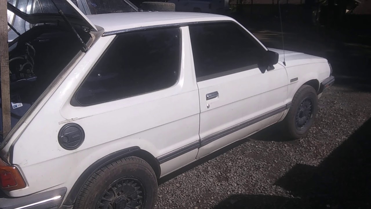 1988 Subaru GL hatchback 4WD 1.8l ea81 - YouTube