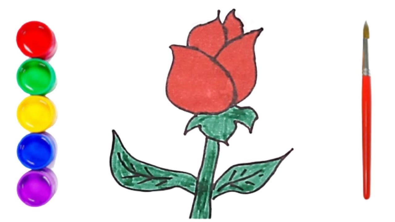 Bolajon Atirgul gul rasm chizish o'rganish | Сурет салу гүл | Гүл ...