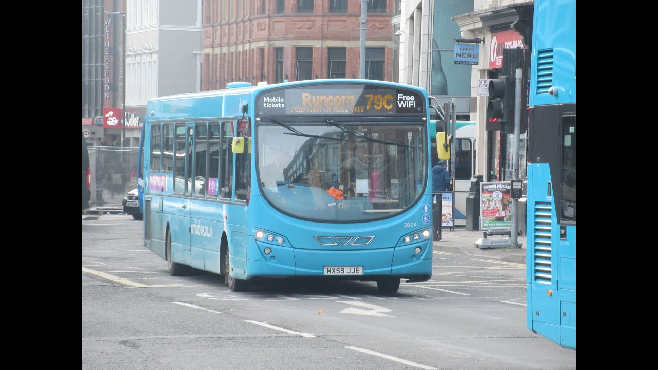 Arriva North West Wright Pulsar 2 3023 running 79C - Runcorn Murdishaw ...