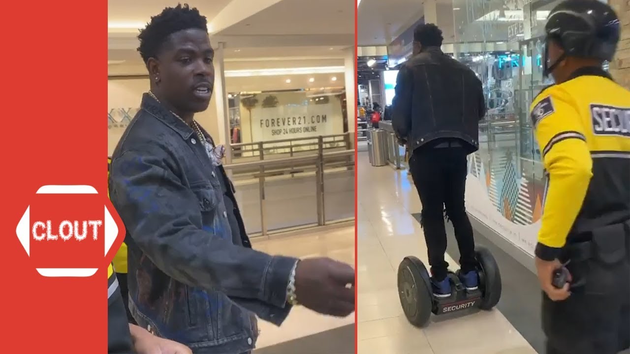 Casanova Takes Off On Security Guard's Segway At The Mall! - YouTube