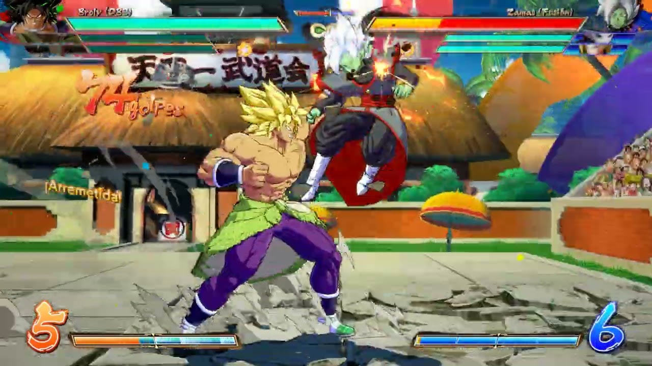 Bruuuuh Broly Super Fullscreen Sparkless TOD in DBFZ Ultimate Mod - YouTube
