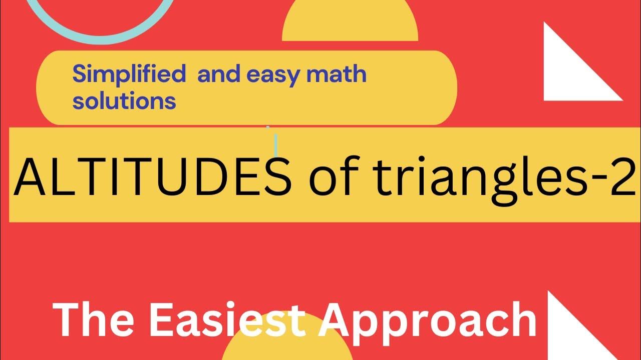Problems on Altitudes of triangles - YouTube