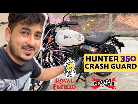 HUNTER 350 CRASH GUARD MOTO TORQUE - YouTube