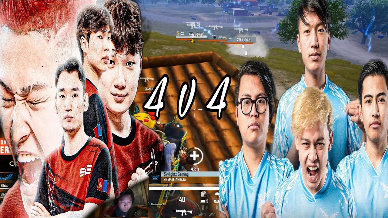 Stalwart Esports(STE) VS Skylightz Gaming(SG) ||4v4 Fight|| - YouTube