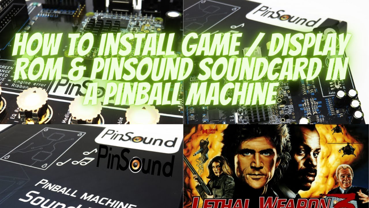 How to Install Game / Display ROM & PinSound soundcard in a Pinball Machine. Awesome upgrades ...