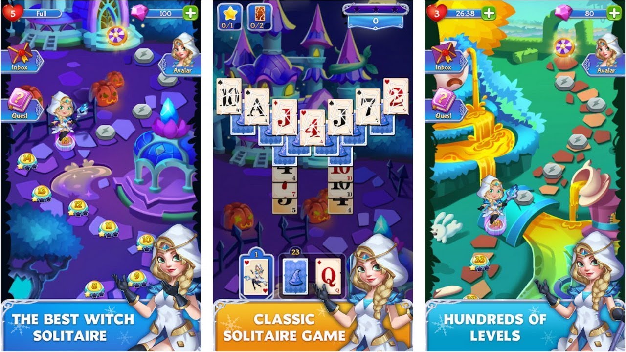 SOLITAIRE – WONDERLAND ADVENTURE – TRIPEAKS for Android Smartphone ...
