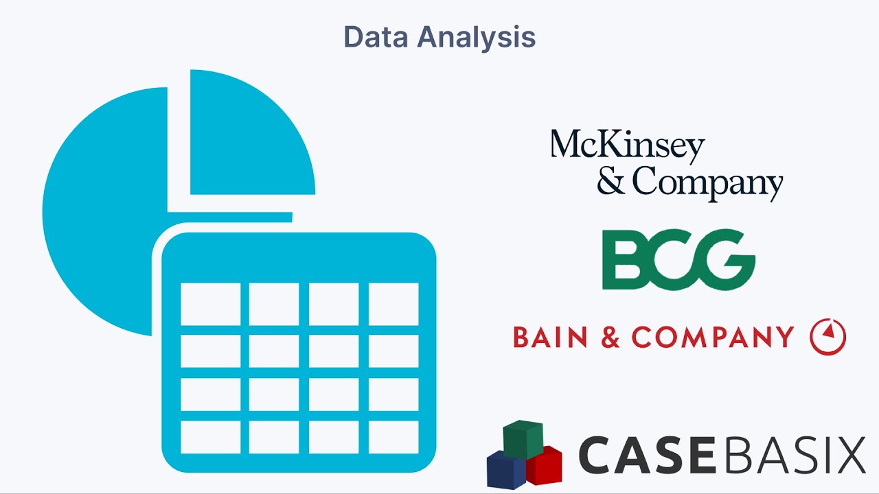 Data Analysis | 4 steps to confidently analyze data for McKinsey, BCG, Bain cases! - YouTube