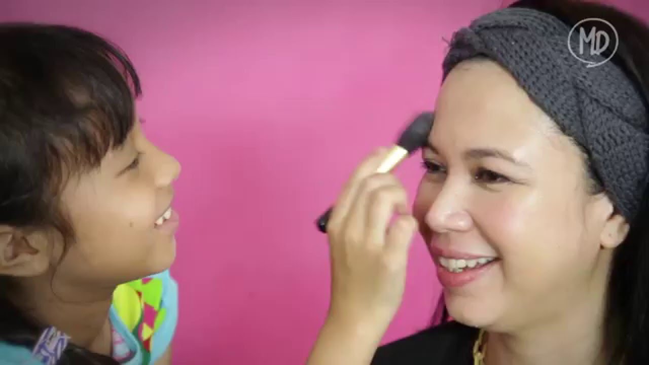 My Daughter Does My Makeup - YouTube