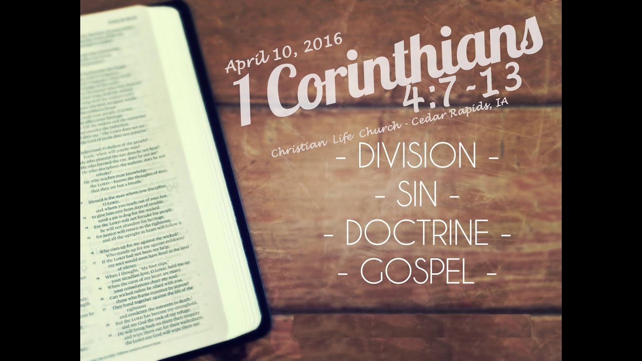 1 Corinthians 4:7-13 - YouTube