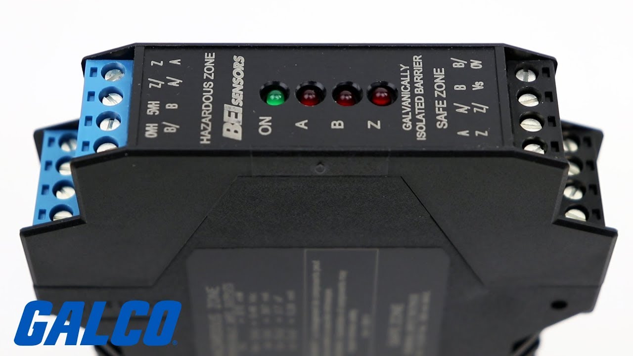 BEI Sensors Intrinsic Safety Barrier Series Interface Modules - YouTube