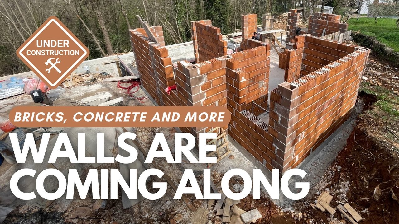 Building a house: Walls and ceiling are done - YouTube