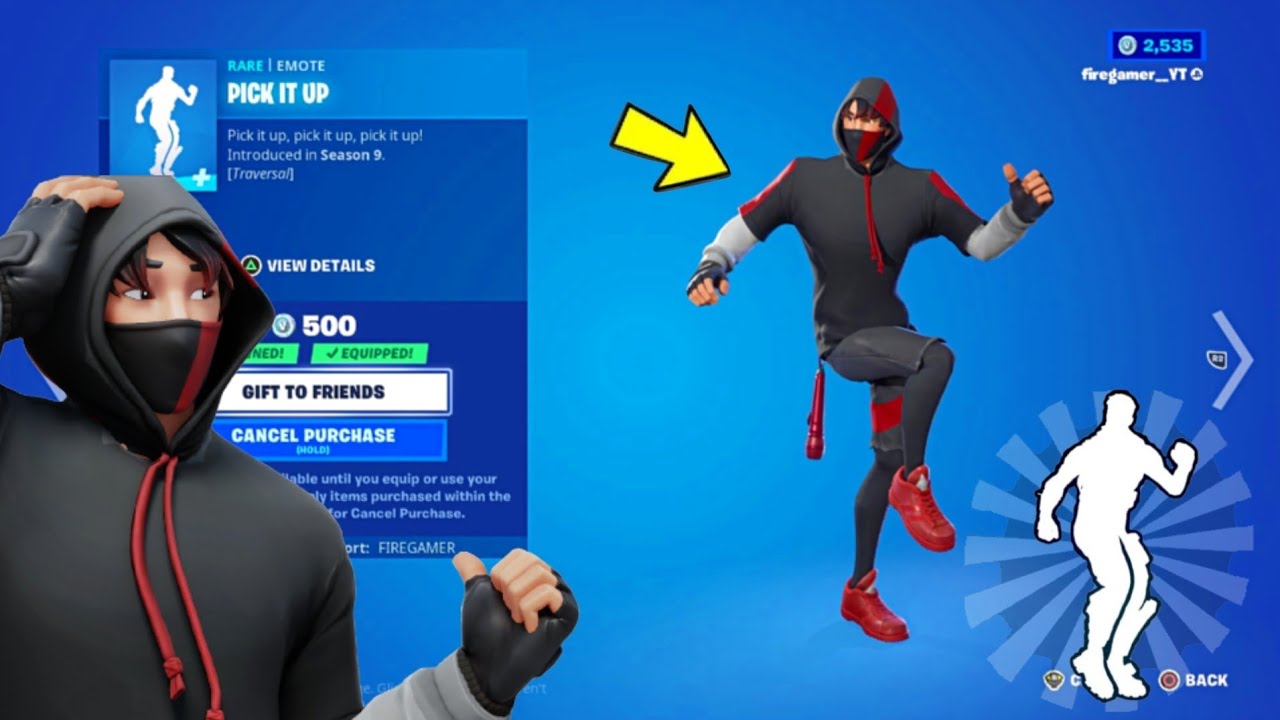Pick It Up Emote Is Back To Fortnite.. - YouTube