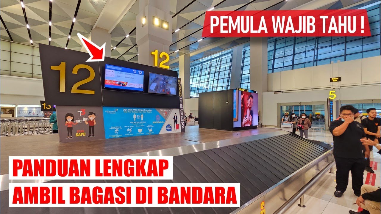 TUTORIAL AMBIL BAGASI PESAWAT DI BANDARA UNTUK PEMULA SENDIRIAN DIJAMIN ...