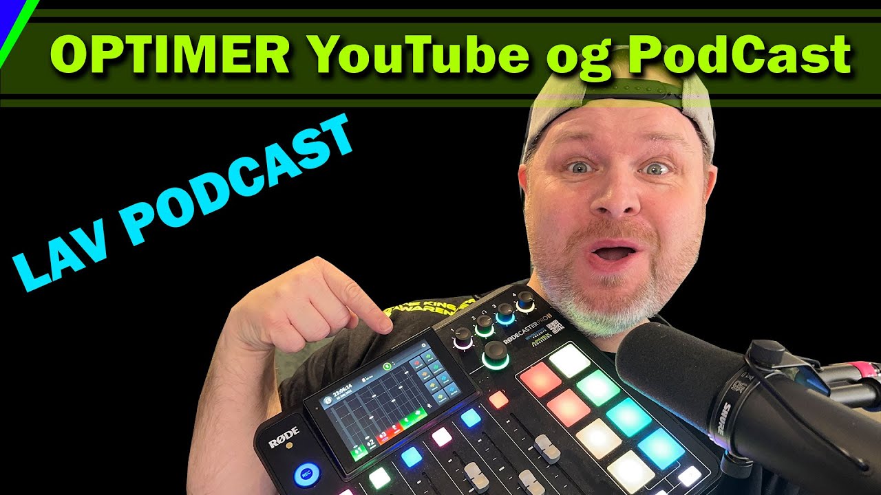 Optimer din YouTube og podcast-produktion. Følg med i min studio-opgradering - YouTube