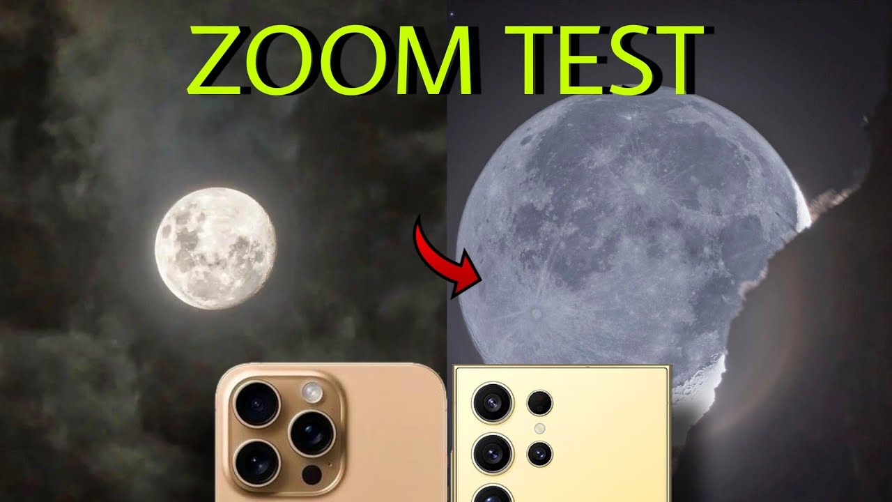 iPhone 16 Pro Max 25X VS Samsung Galaxy S24 ULTRA 100X | MOON ZOOM TEST ...