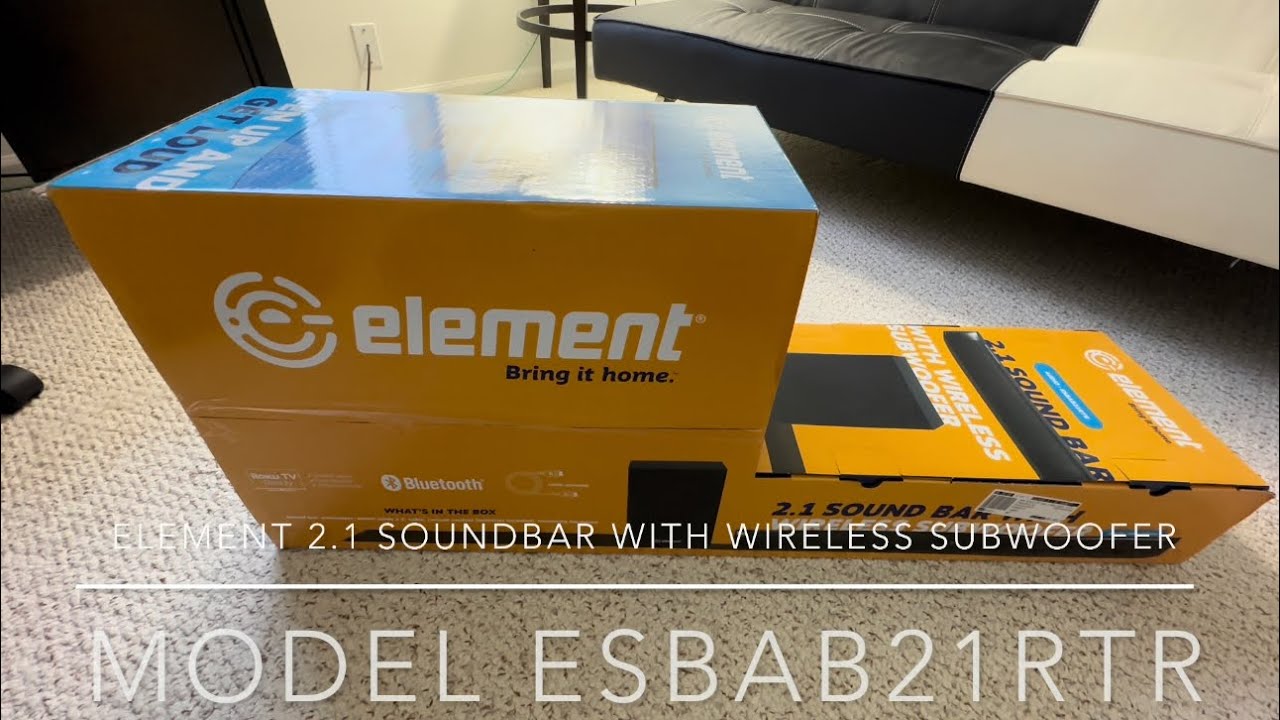 Unboxing & Sound Test Element 2.1 Soundbar With Wireless Subwoofer ...