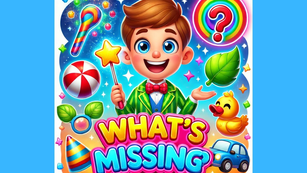 What’s Missing? Memory Challenge Game 🎯| Kindergarten Learning Videos ...