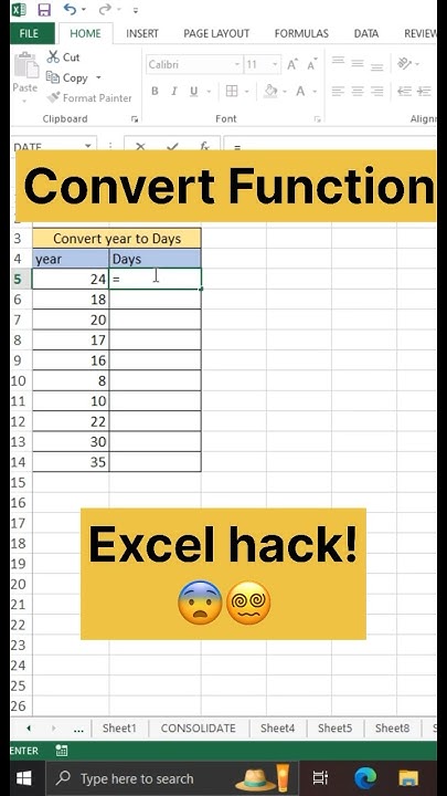 Excel interview question | convert Function in excel #shorts #ytshortsindia #excel #convert ...