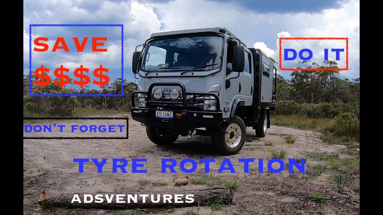Tyre rotation isuzu nps 4x4 ATW all terrain warriors tyre rotation BIG ...