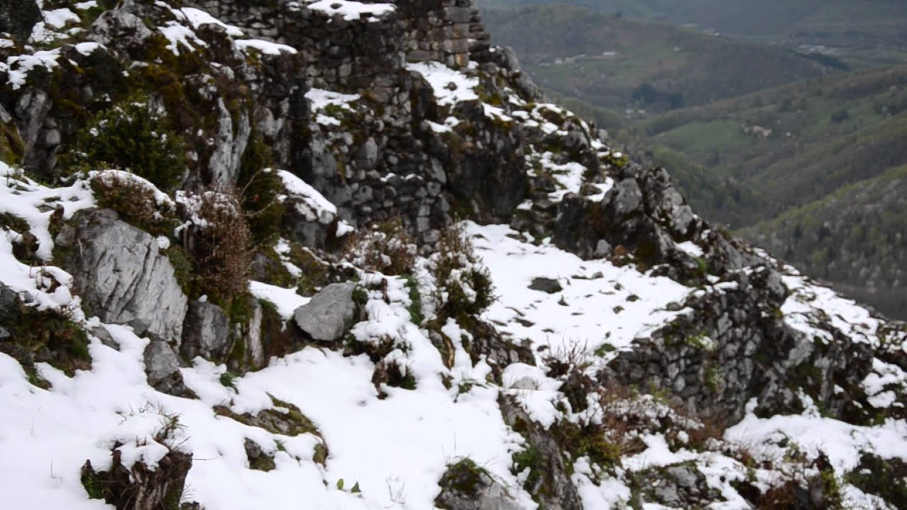 Старая кладка деревни замка Монсегюр - Ancient stonework of Montsegur ...