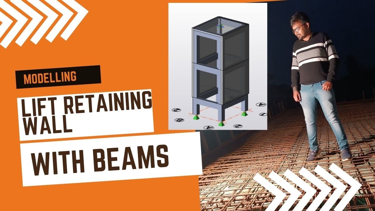 Modelling Retaining Wall for Lift With Beams in Tekla Structural ...